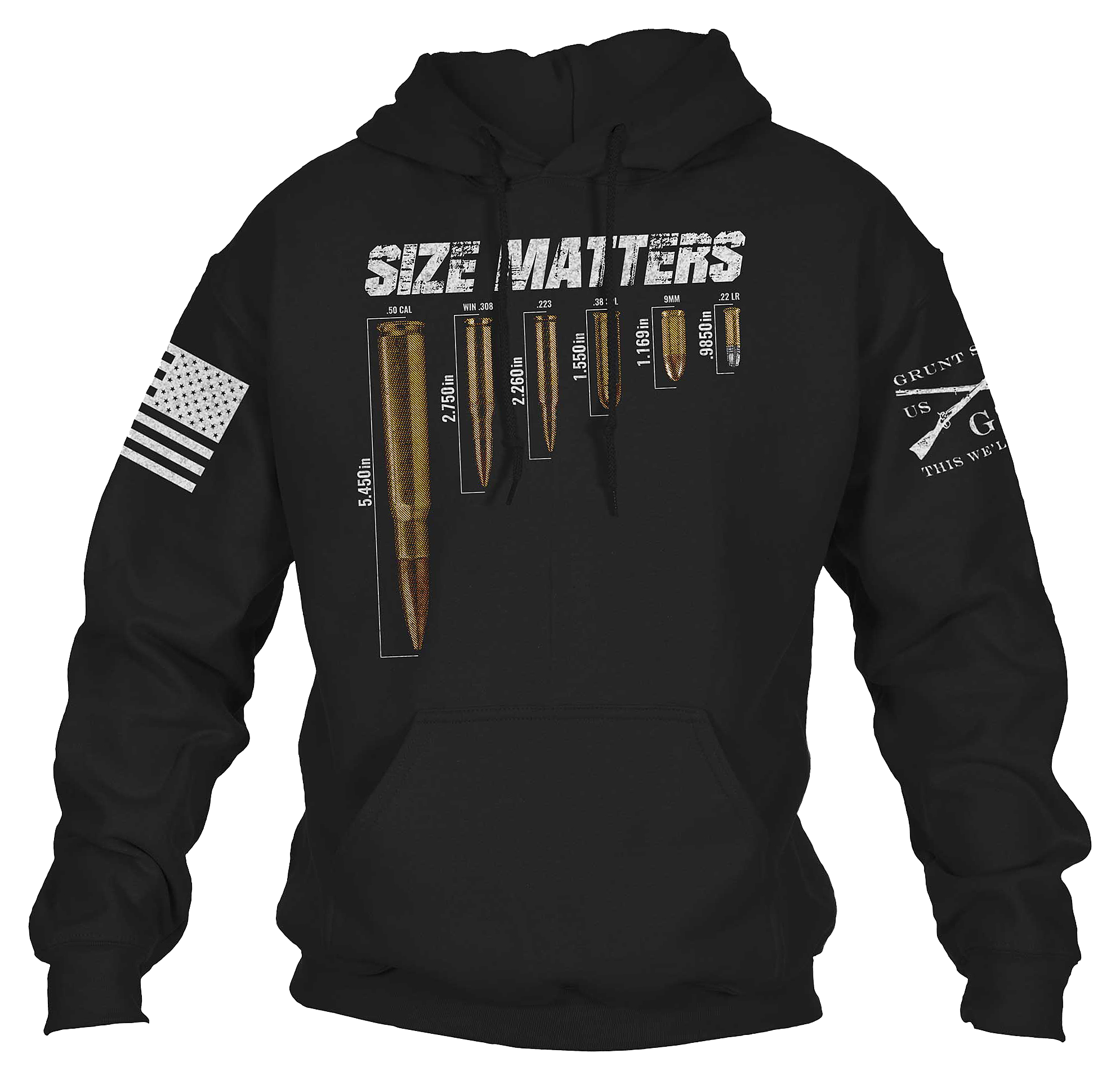 Grunt Style Size Matters Long-Sleeve Hoodie for Men | Cabela's